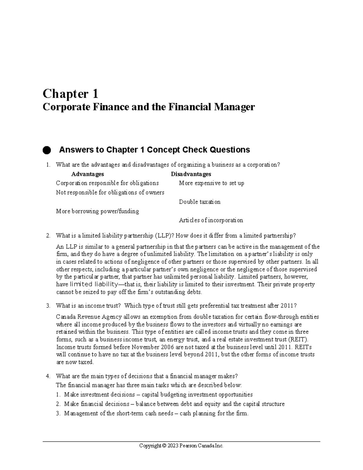 CH01 BERK 4CE RCT - pdf - Chapter 1 Corporate Finance and the Financial ...
