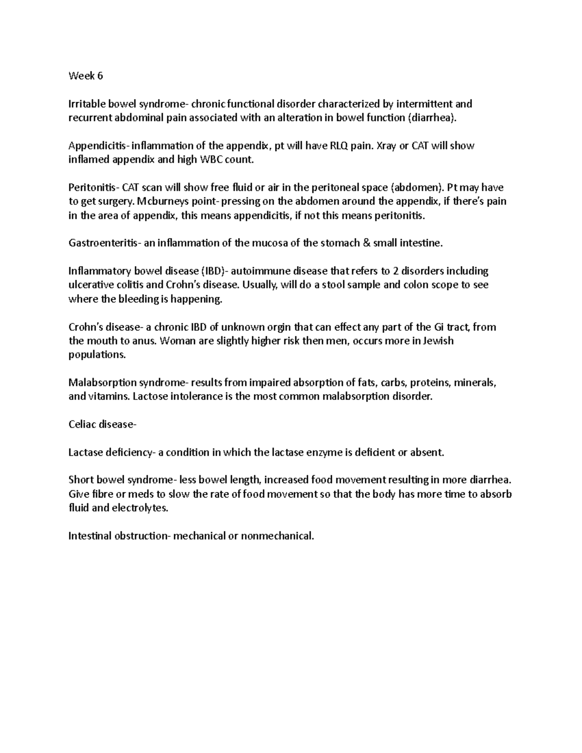 NRSG 94- Week 6 - Study notes based on slides from class, and organized ...