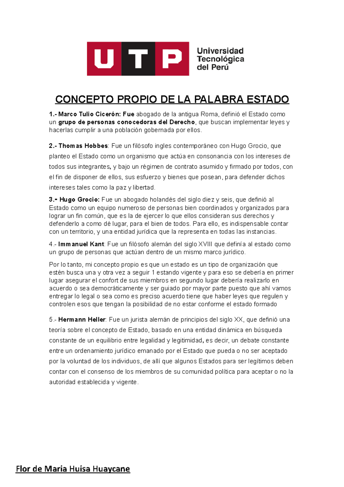 Concepto Propio DE LA Palabra Estado - CONCEPTO PROPIO DE LA PALABRA ...
