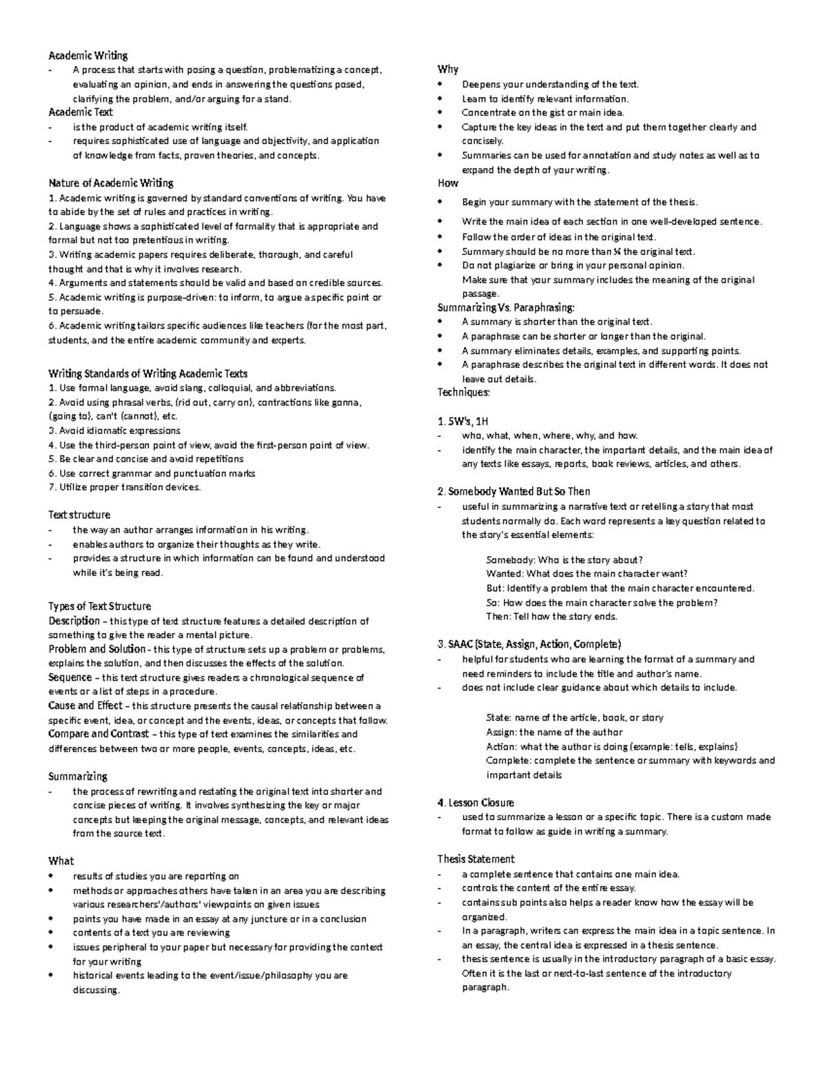 Academic Writing - Reviewer - Academic Writing A process that starts ...