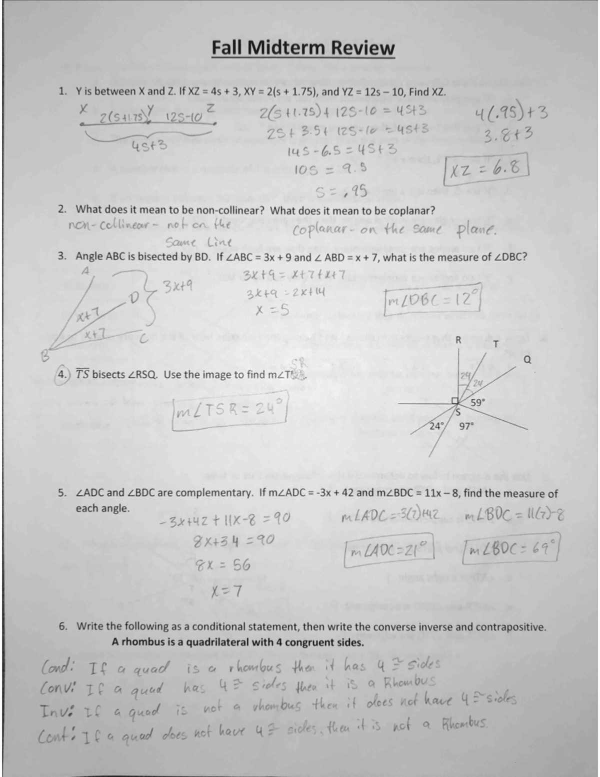 Fall Midterm KEY - TEST REVIEW KEY - Studocu