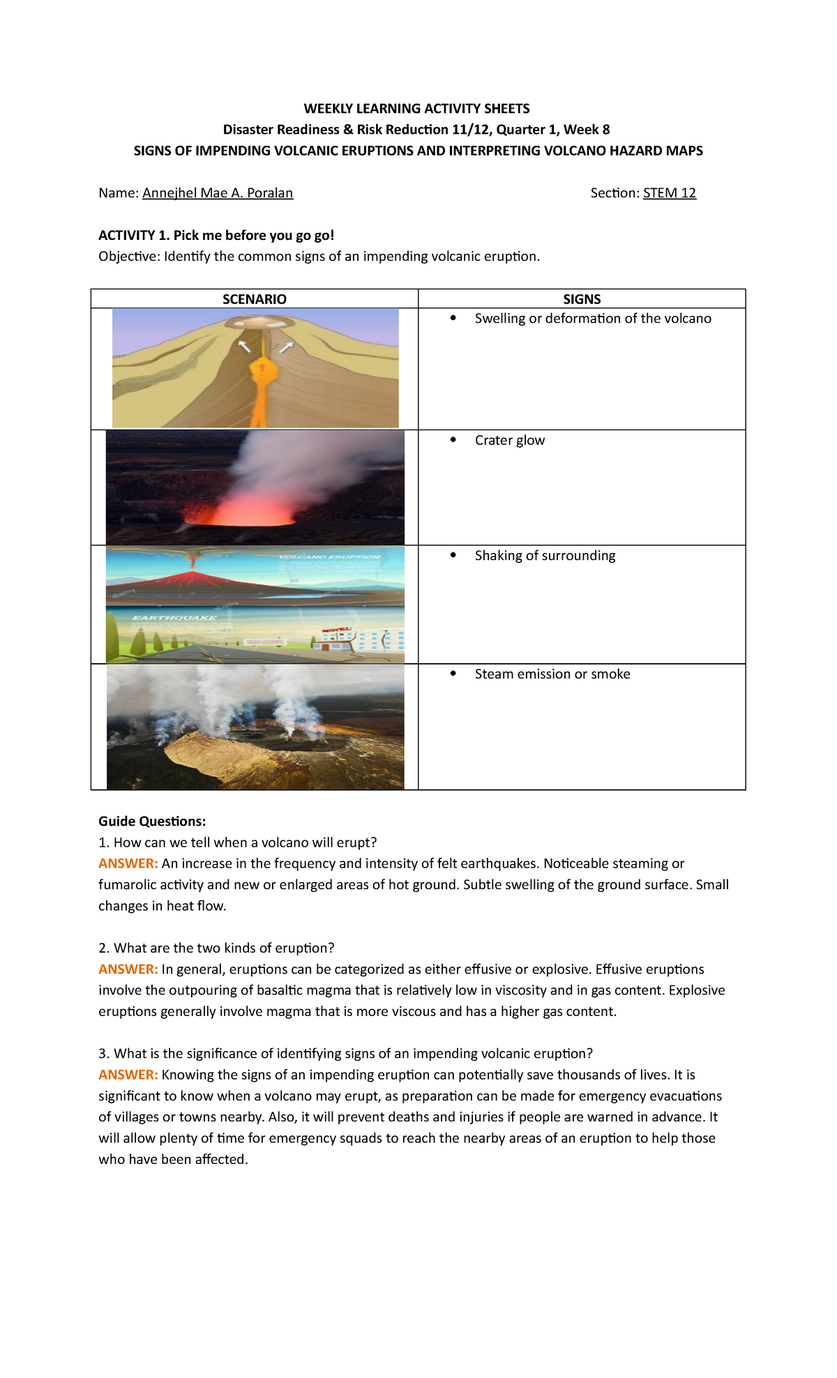 DRRR Q1 W8 - Disaster Risk Reduction Management Subject - WEEKLY ...