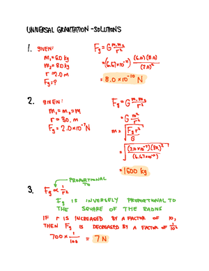 Circular Motion and Gravitation Provincial Exam Package - Physics 12 ...