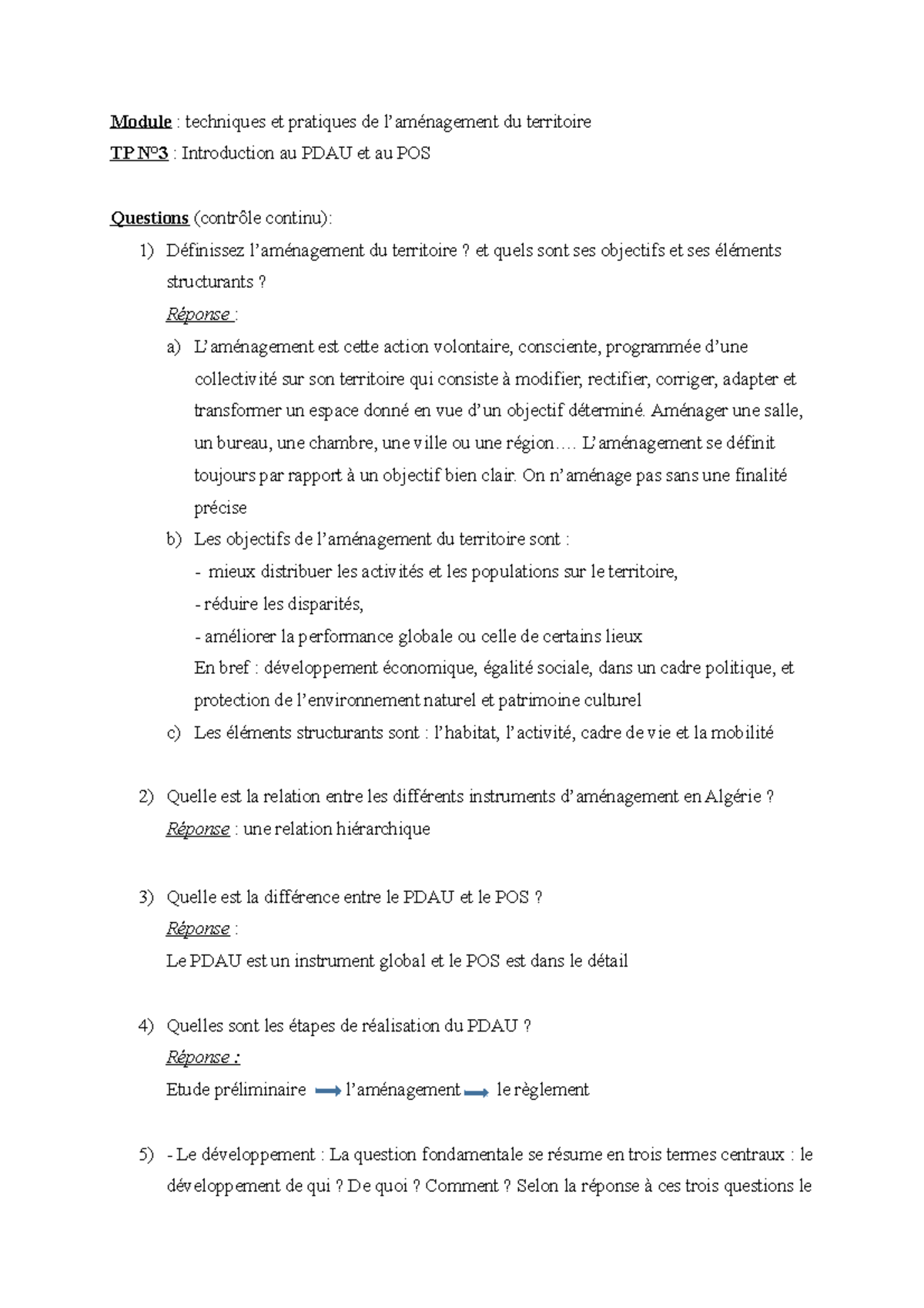 TP N° 3 du module T ET PRA d'AM - Module : techniques et pratiques de l ...
