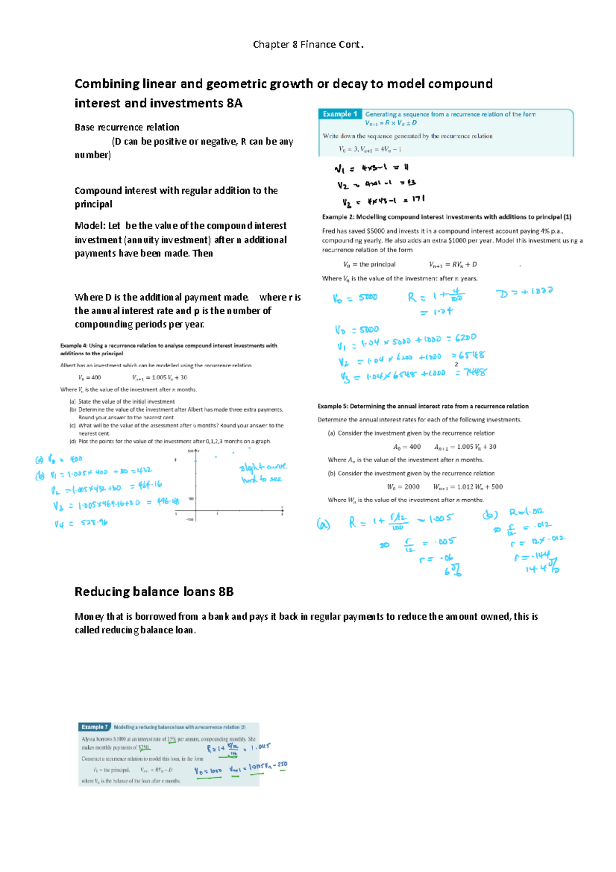 Chapter 8 Further bound reference - Combining linear and geometric ...