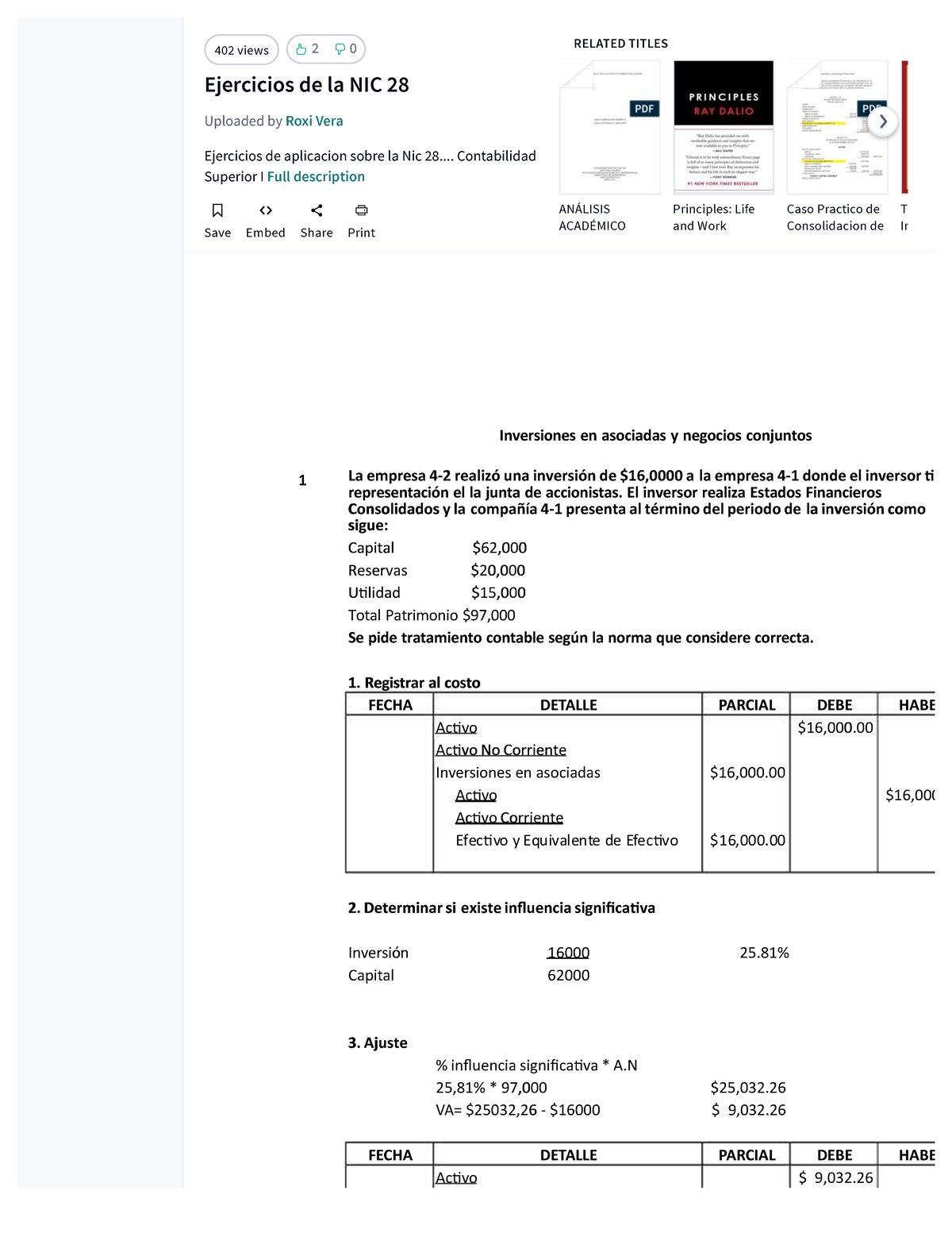 534511478 pdf ejercicios de la nic 28 compress 1 - Ejercicios de la NIC 28 Uploaded by Roxi Vera ...