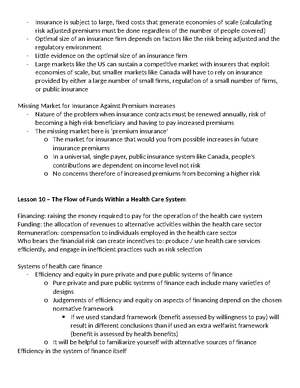 Healthcare econ notes-2 - Lesson Two: Efficiency and Equity Resources ...