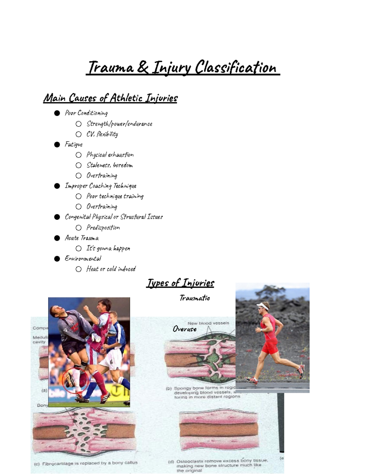 Care and Prevention - Notes - Trauma & Injury Classification Main ...