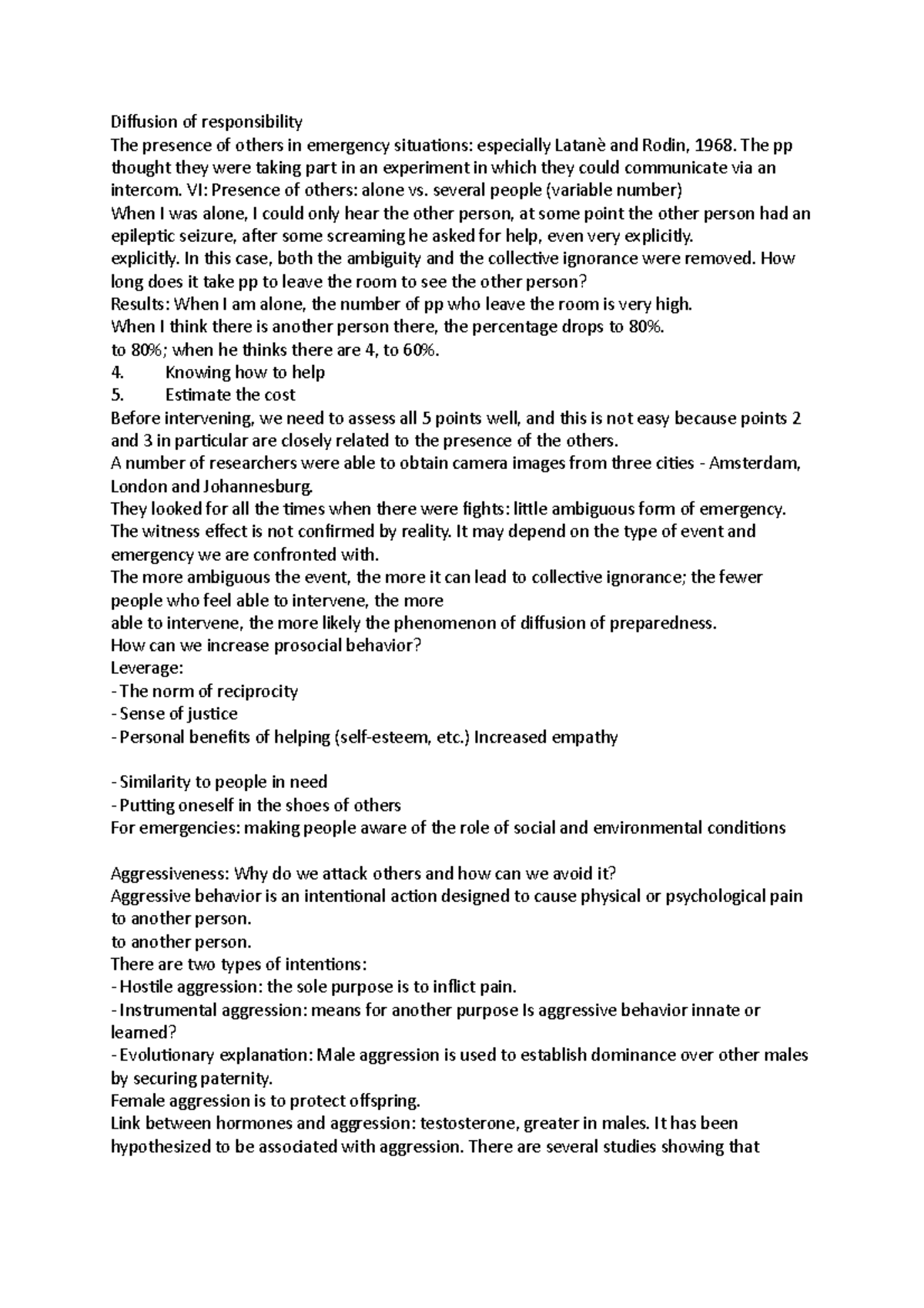 Diffusion of responsibility - The pp thought they were taking part in ...