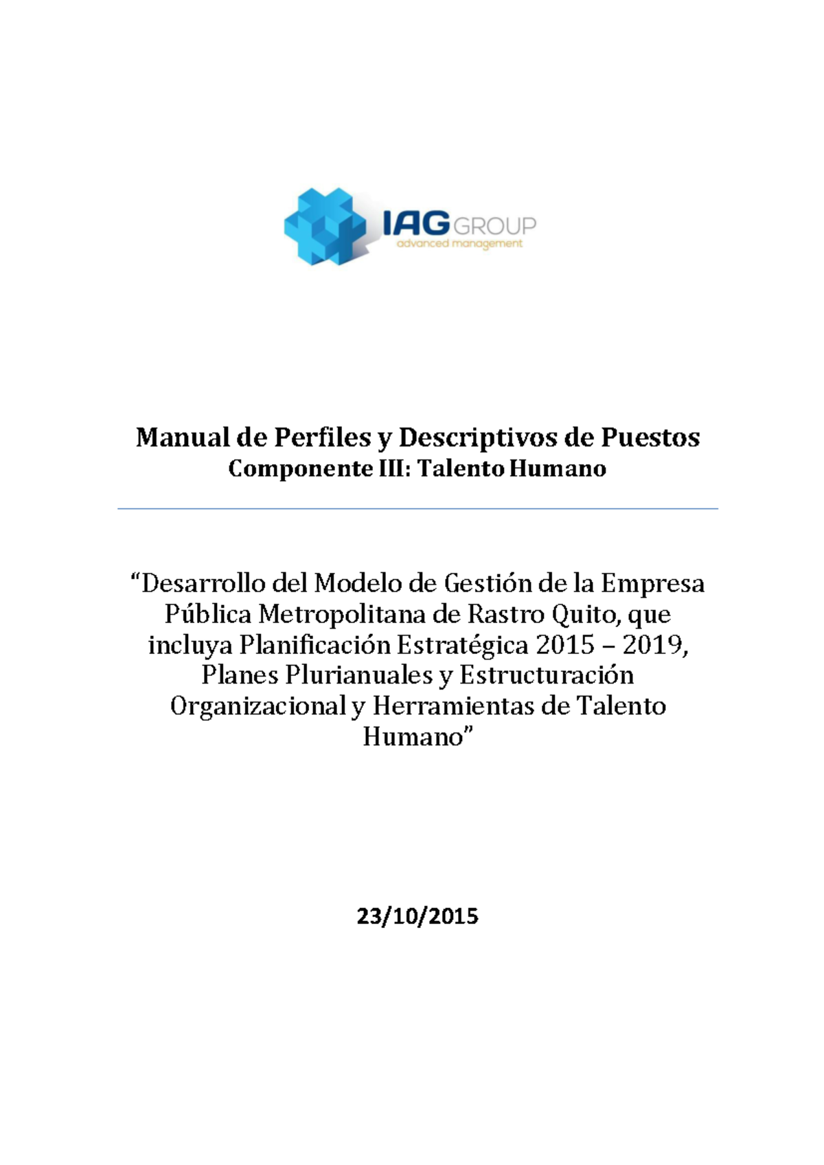 Manual de perfiles - Antecedentes - Studocu