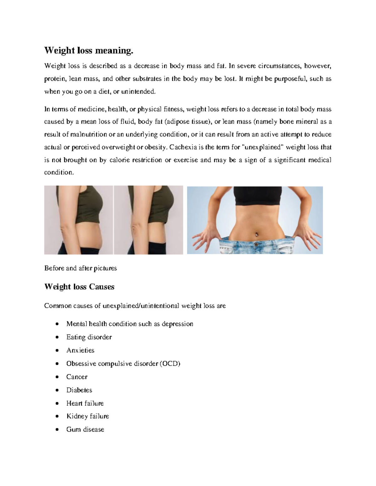 Article 1 Weight loss1 - For research purposes - Weight loss meaning ...