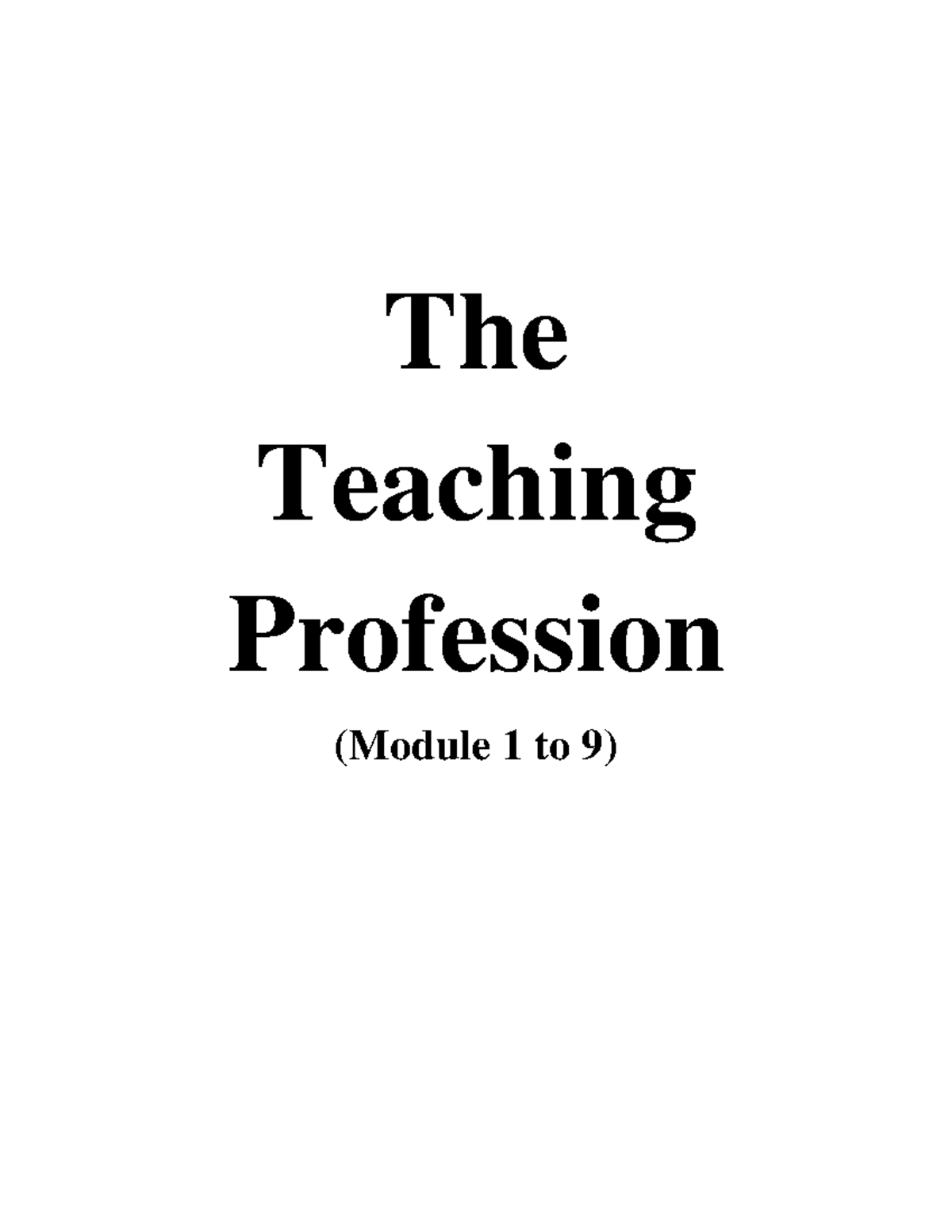 Module 1 to 9 - FLCT - BSED English - PangSU - Studocu