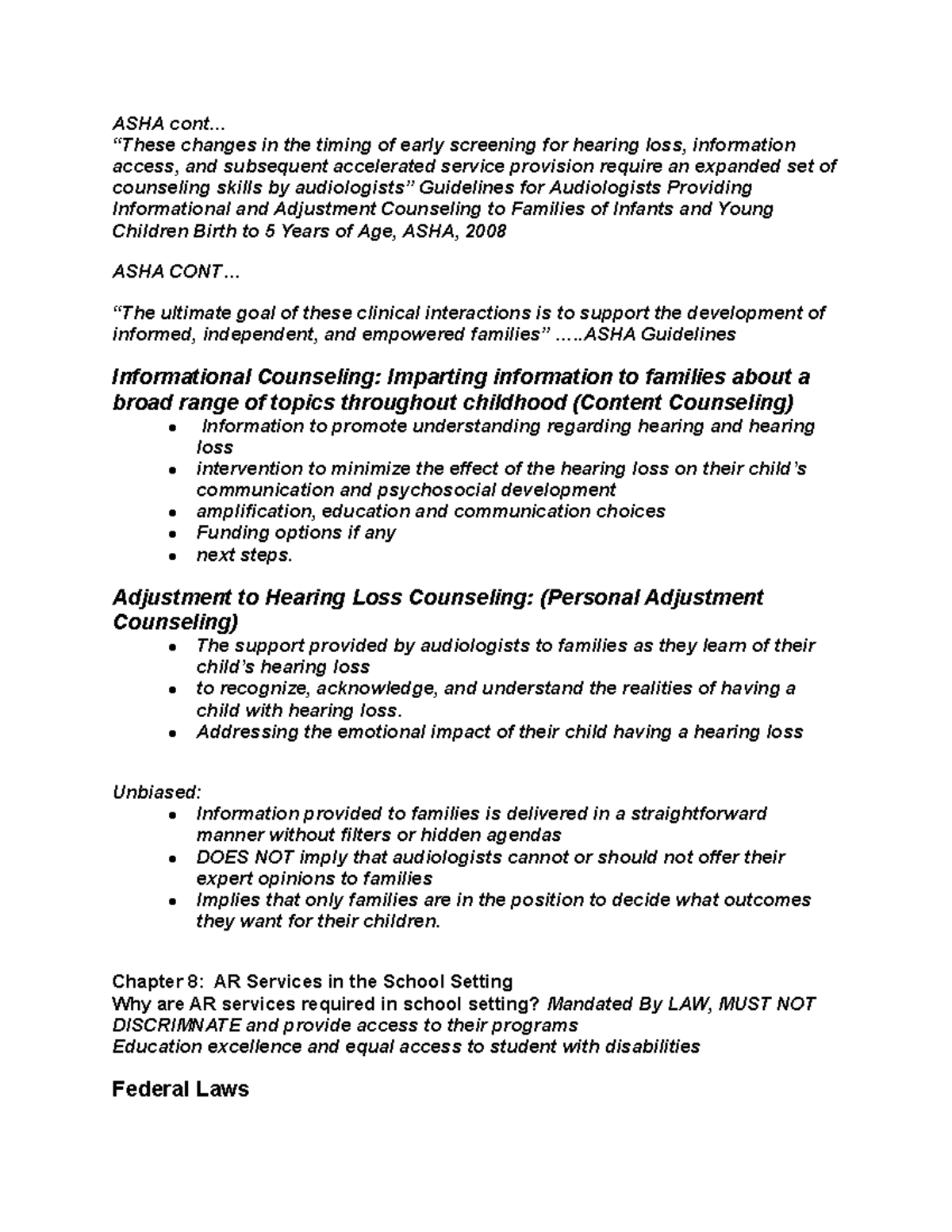 4590 worksheet 1 - Communication Sciences and Disorders Aural Rehab ...