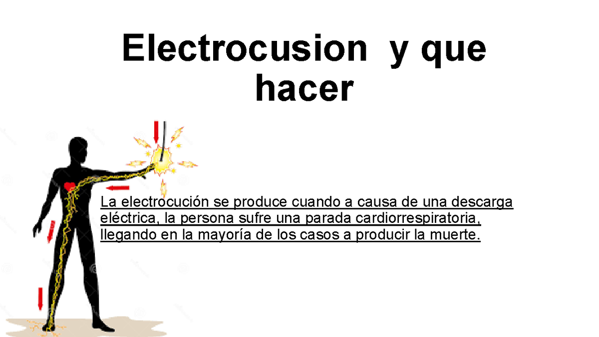 Electrocucion - ¿que hacer? - Electrocusion y que hacer La ...