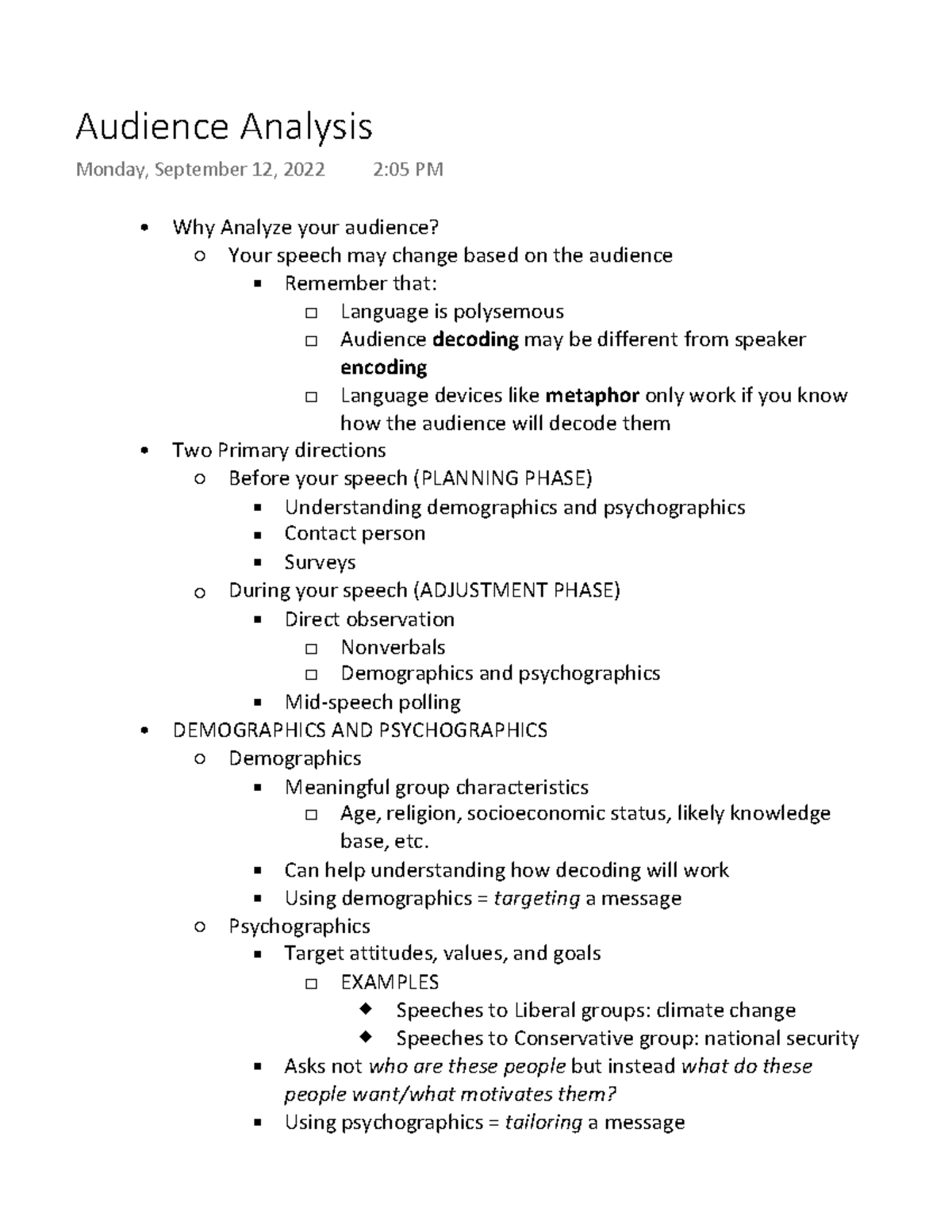 Audience Analysis - Dr Zoltan Majdik - Why Analyze your audience? Your ...