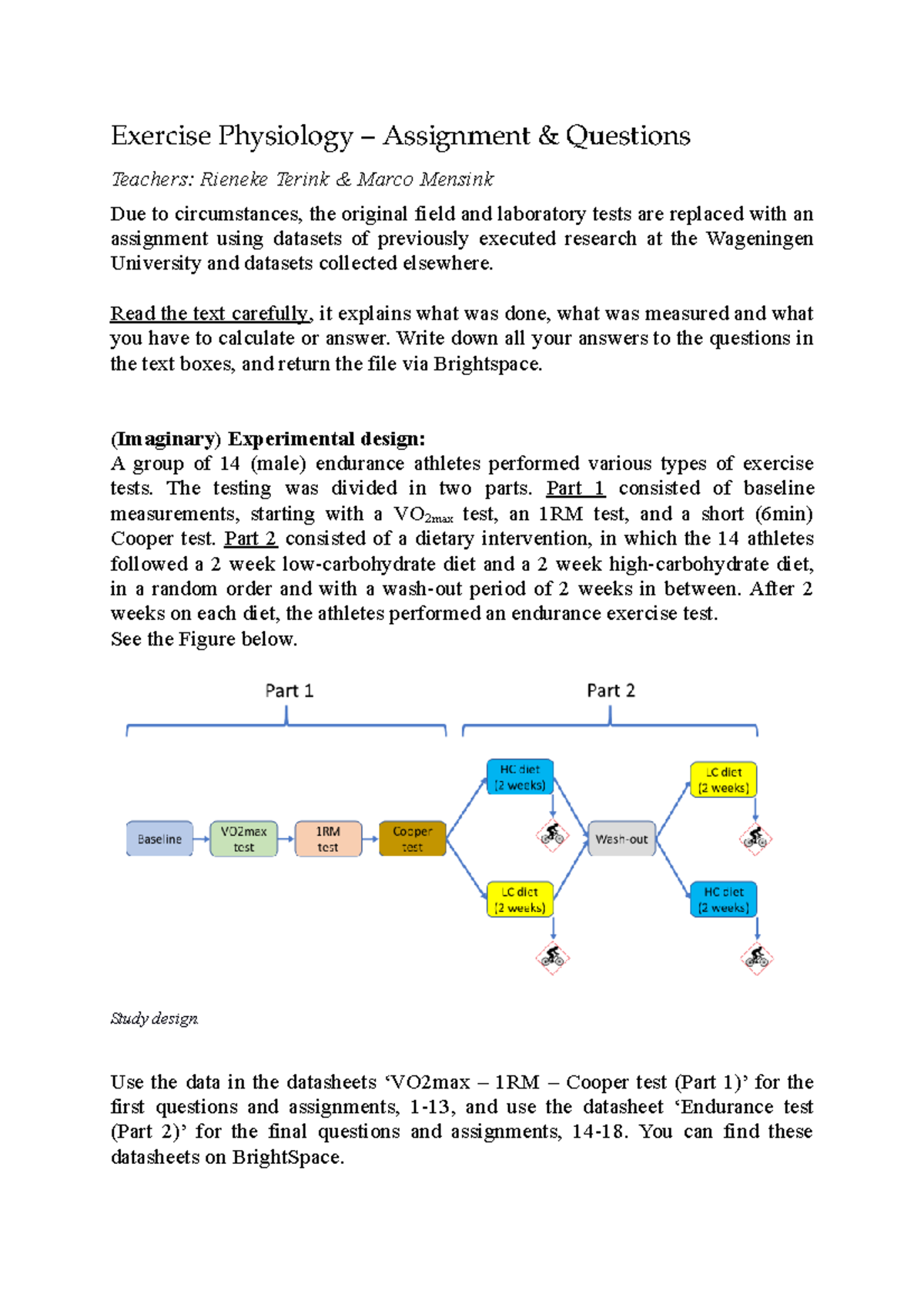 Assignments - exercise physiology 2020 final - Exercise Physiology ...