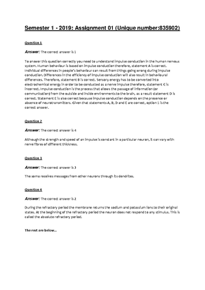 001 2021 assignment 1 question and answers PYC 1501 Unisa - PYC1501/001 ...