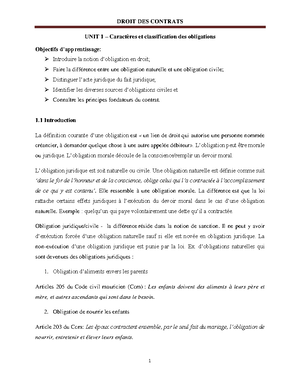 [Solved] Classification des contrats et exemples - Ba llb Hons (BA LLB ...