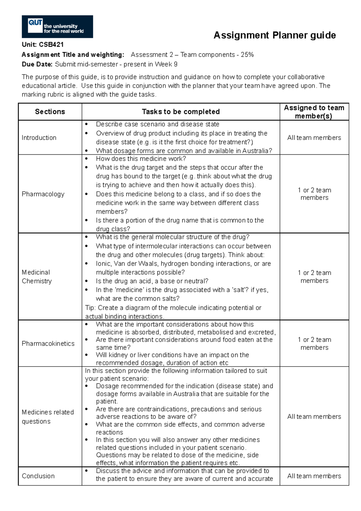 CSB421 Assignment planner guide-1 - Assignment Planner guide Unit: CSB ...