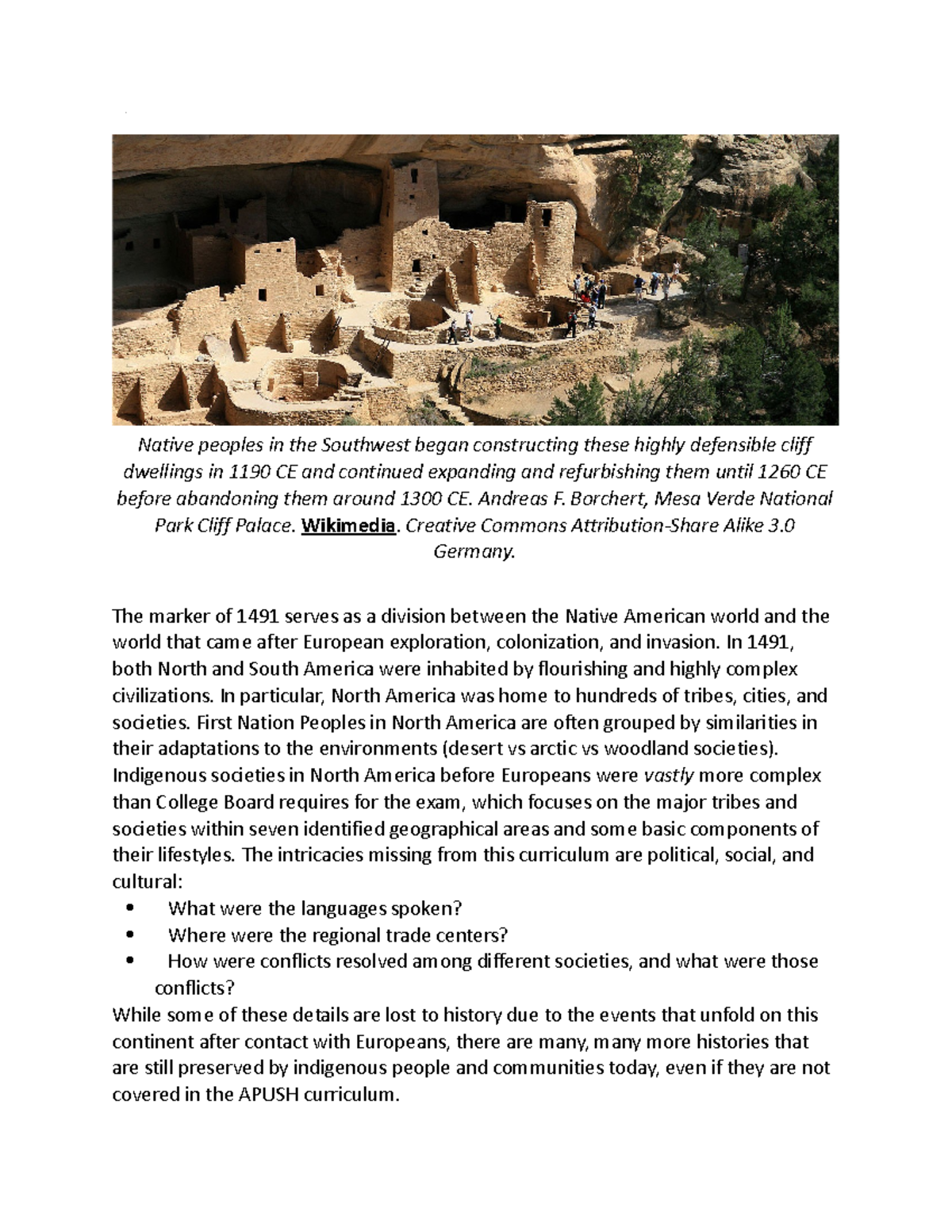 1.2 Native American Societies Before European Contact - Native peoples ...