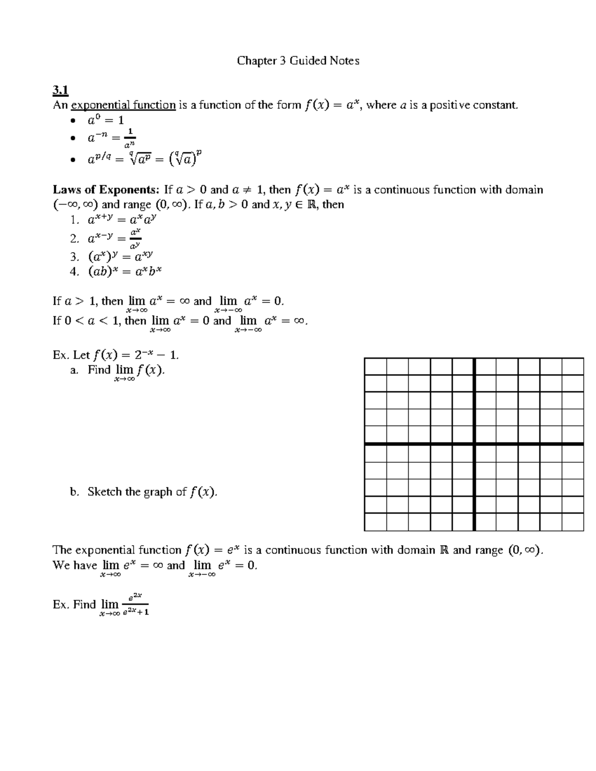 Math 150A Chapter 3 Guided Notes C3 - Chapter 3 Guided Notes 3. An ...