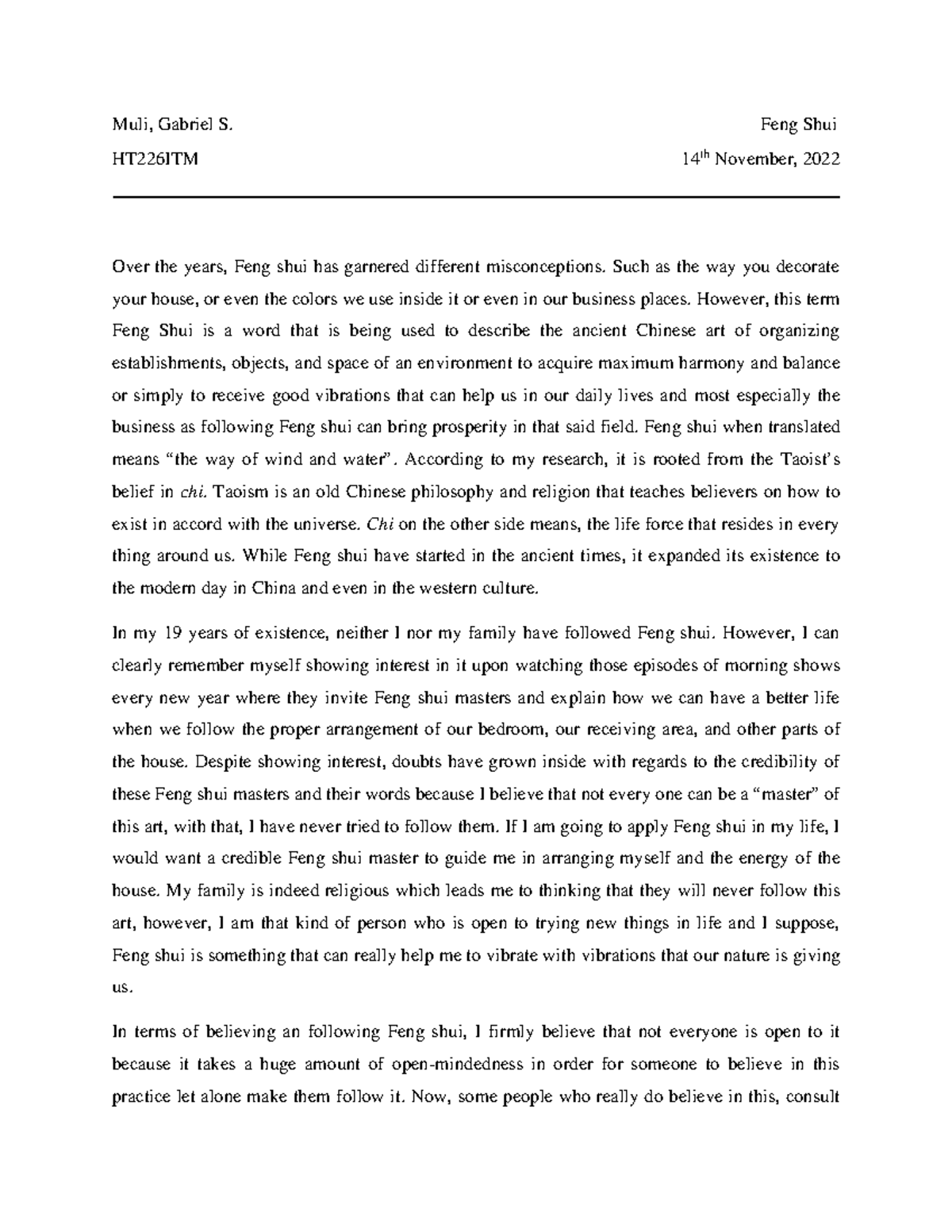 MULI-Feng shui - What is feng shui - Muli, Gabriel S. Feng Shui ...