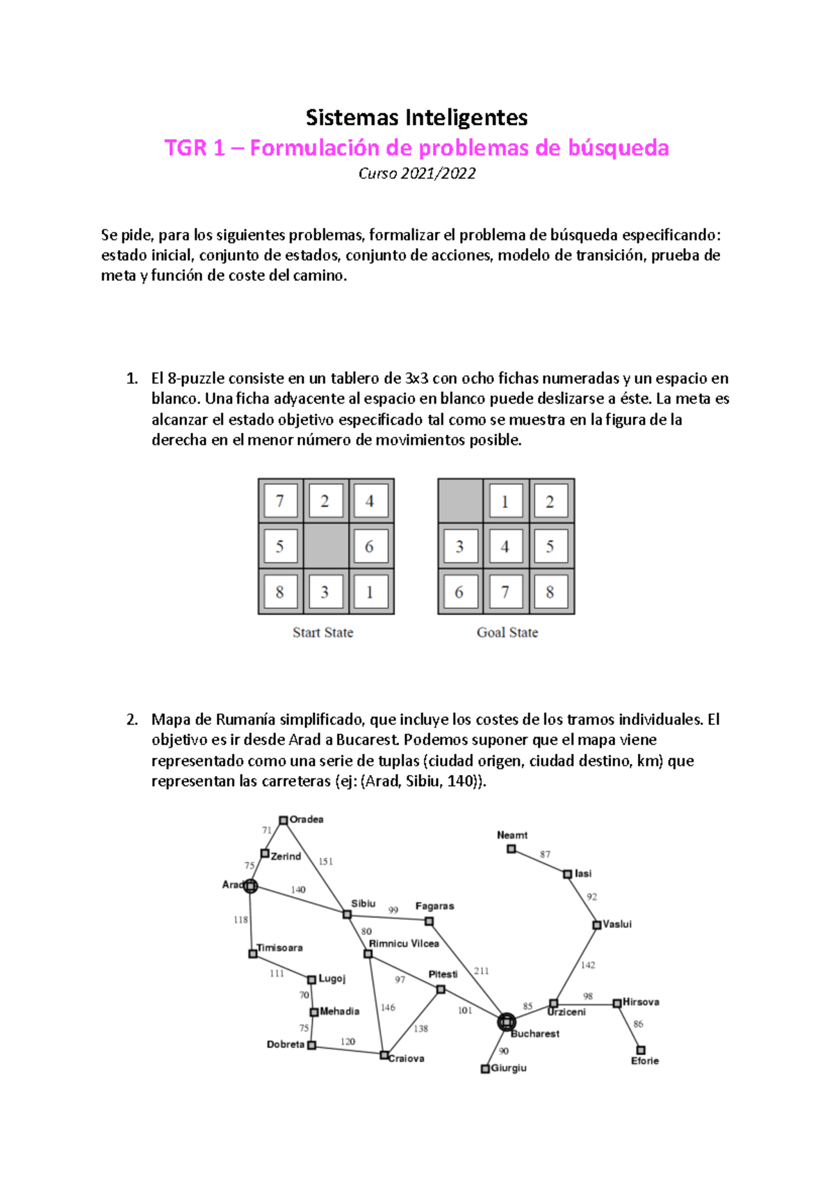 TGR1-problemas - Problemas TGR1 - Sistemas Inteligentes TGR 1 3 ...