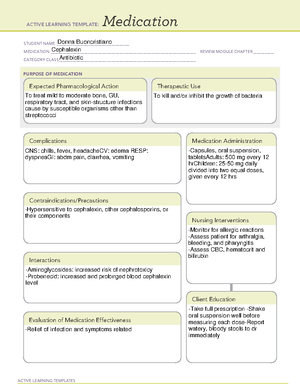Apixaban - med sheets - ACTIVE LEARNING TEMPLATES Medication STUDENT ...