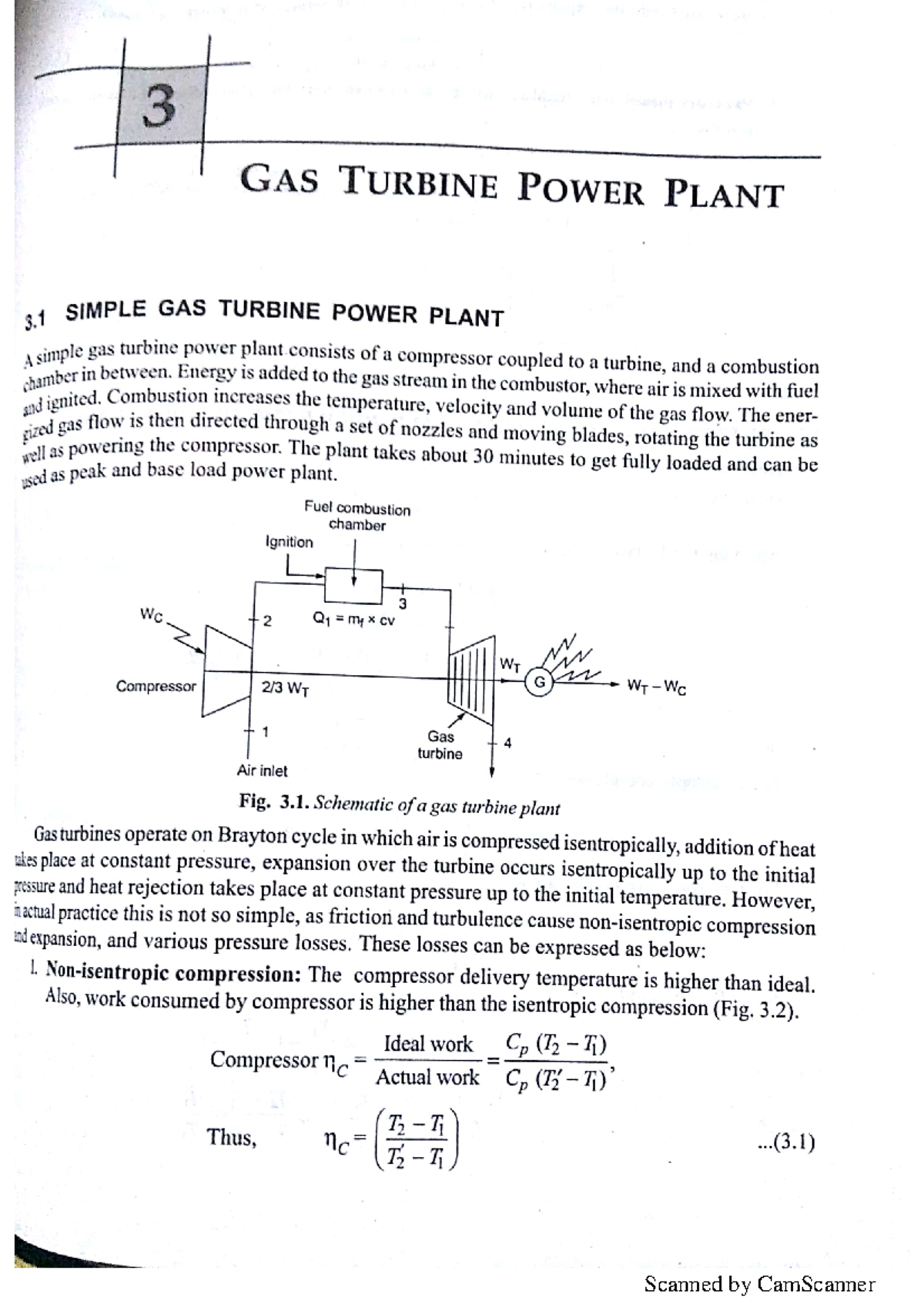 gas turbine lecture notes - Power Plant Engineering - Studocu