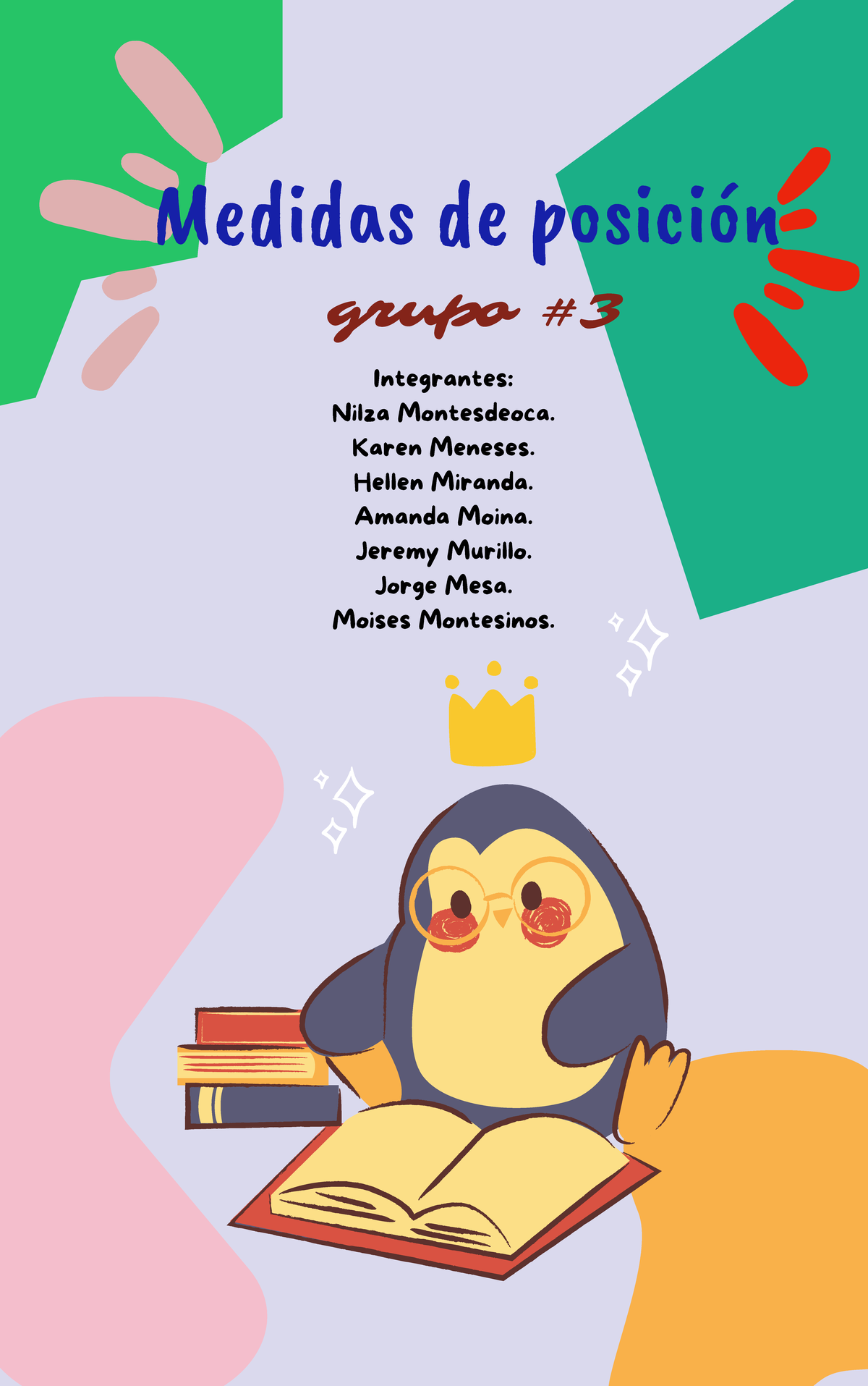 Portada para libro infantil sencillo kawaii - Medidas de posición grupo ...
