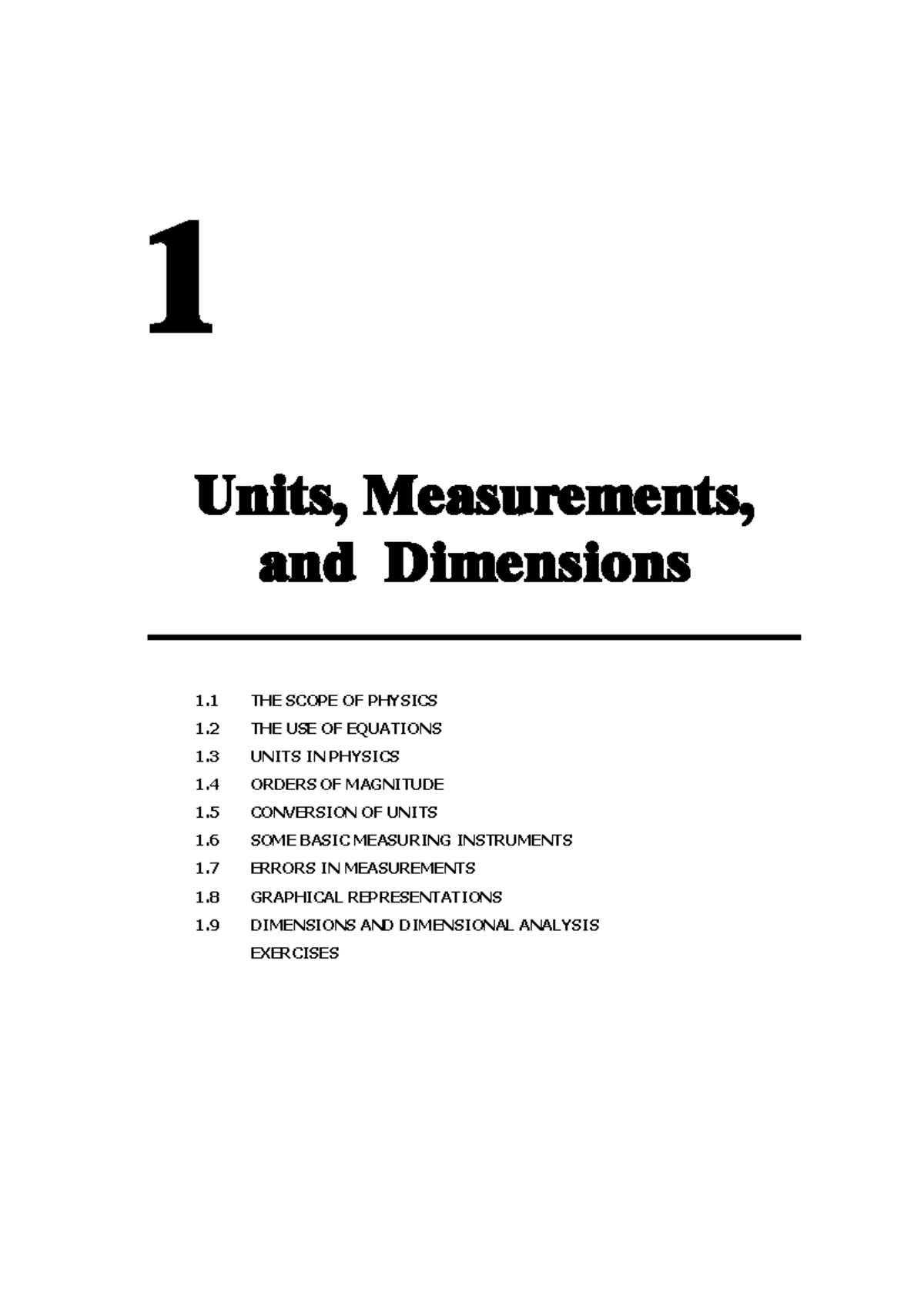 Mechanics Lecture 1 - Notes on Units, Measurements and Dimensions - 1 ...