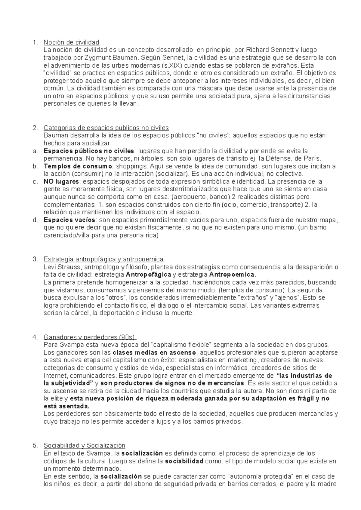 Noción de civilidad - Noción de civilidad La noción de civilidad es un ...