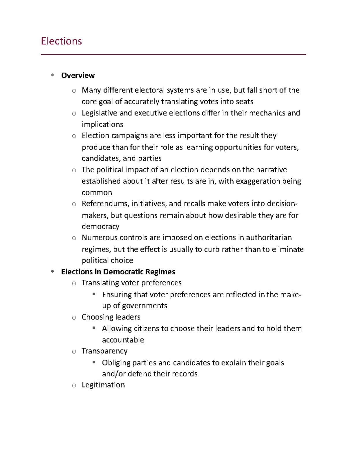 Elections-Chpt 14 - Elections and Election Process Lecture by Dr ...