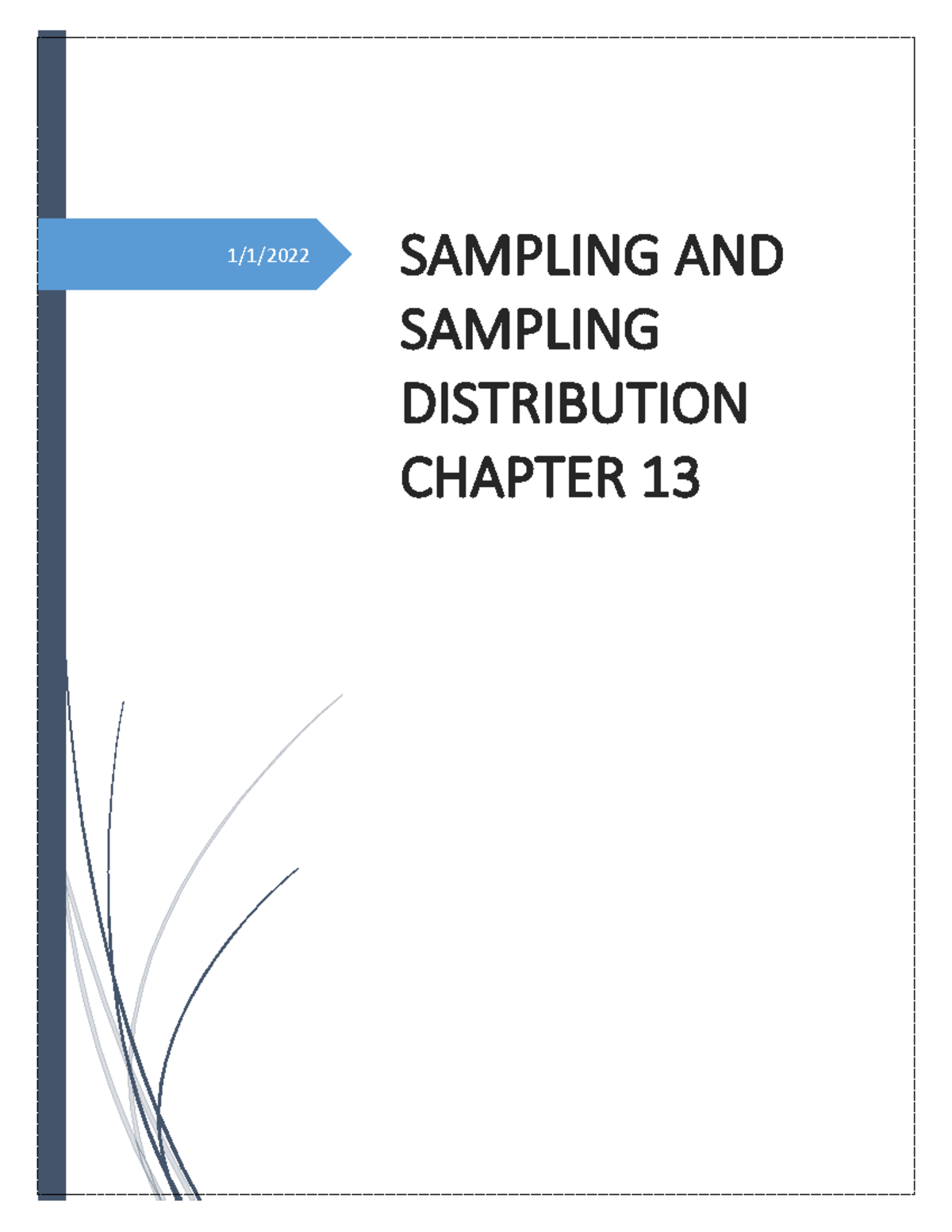 Chapter 13 - NOTES BY ABDUL AHAD - 1/1/ SAMPLING AND SAMPLING ...