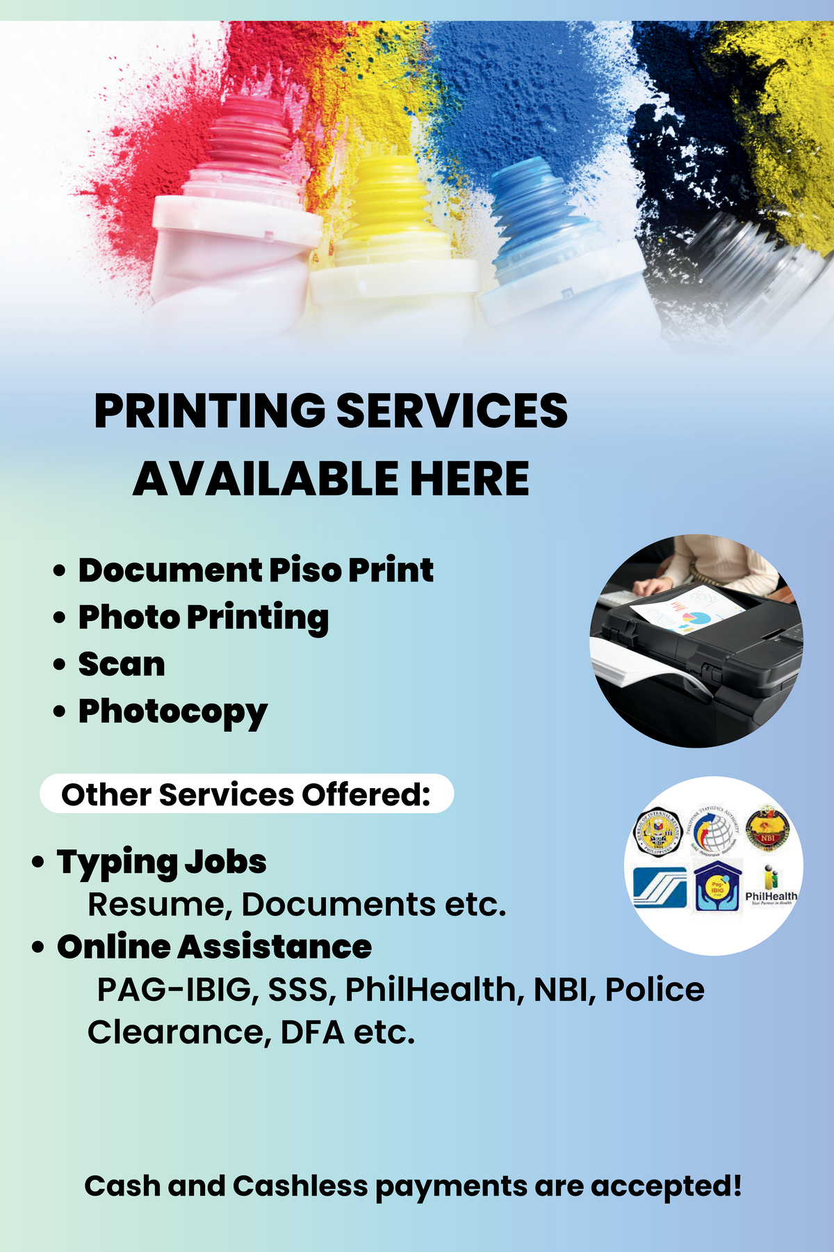 For Business - Sample poster - Typing Jobs Resume, Documents etc ...