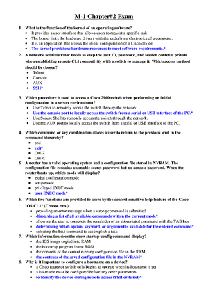 M-1 [chapter#5] exam - M-1 Chapter#5 Exam 1. What happens to runt ...