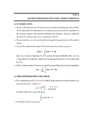Probability Theory and Stochastic Processes(PTSP)- Random Variables ...
