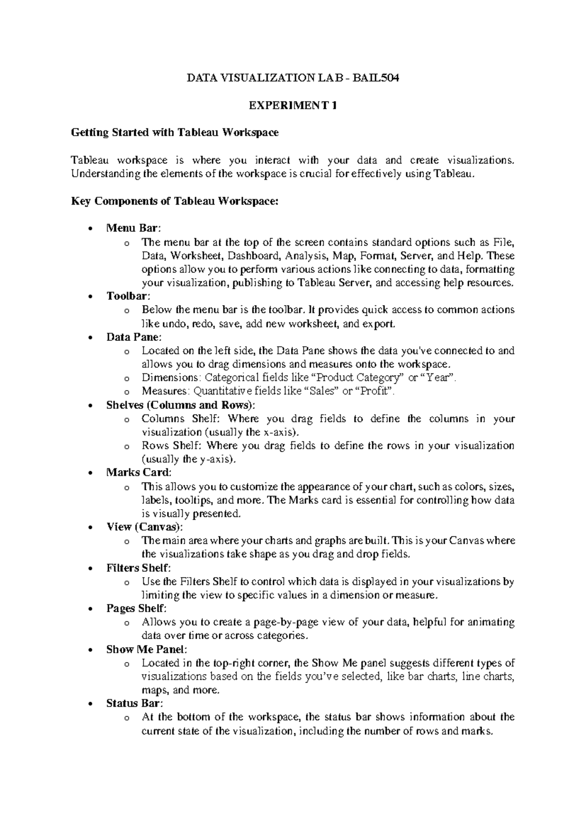 DOC-20241008-WA0002 241008 121643 - DATA VISUALIZATION LAB - BAIL EXPERIMENT 1 Getting Started ...