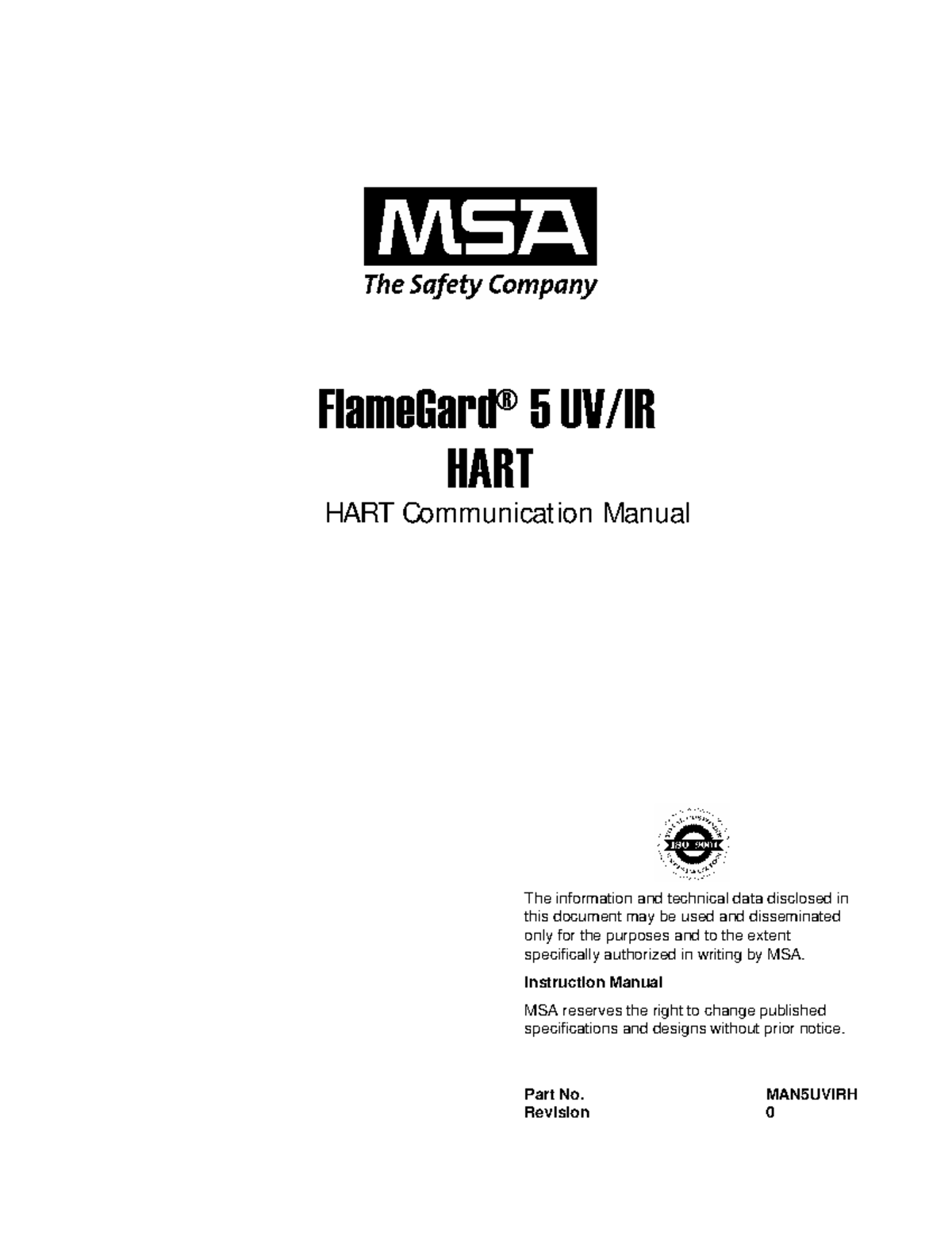 Flame Gard 5 UV-IR Instruction Manual-HART Specification - EN - The ...