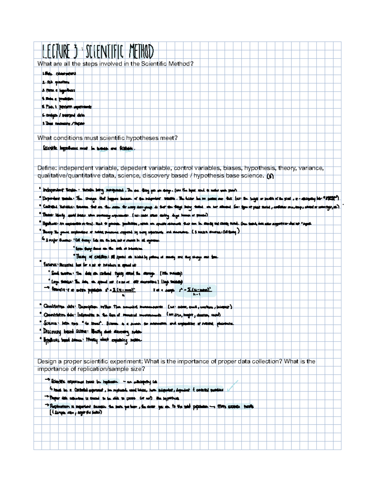 Bio review scientific method - What are all the steps involved in the ...