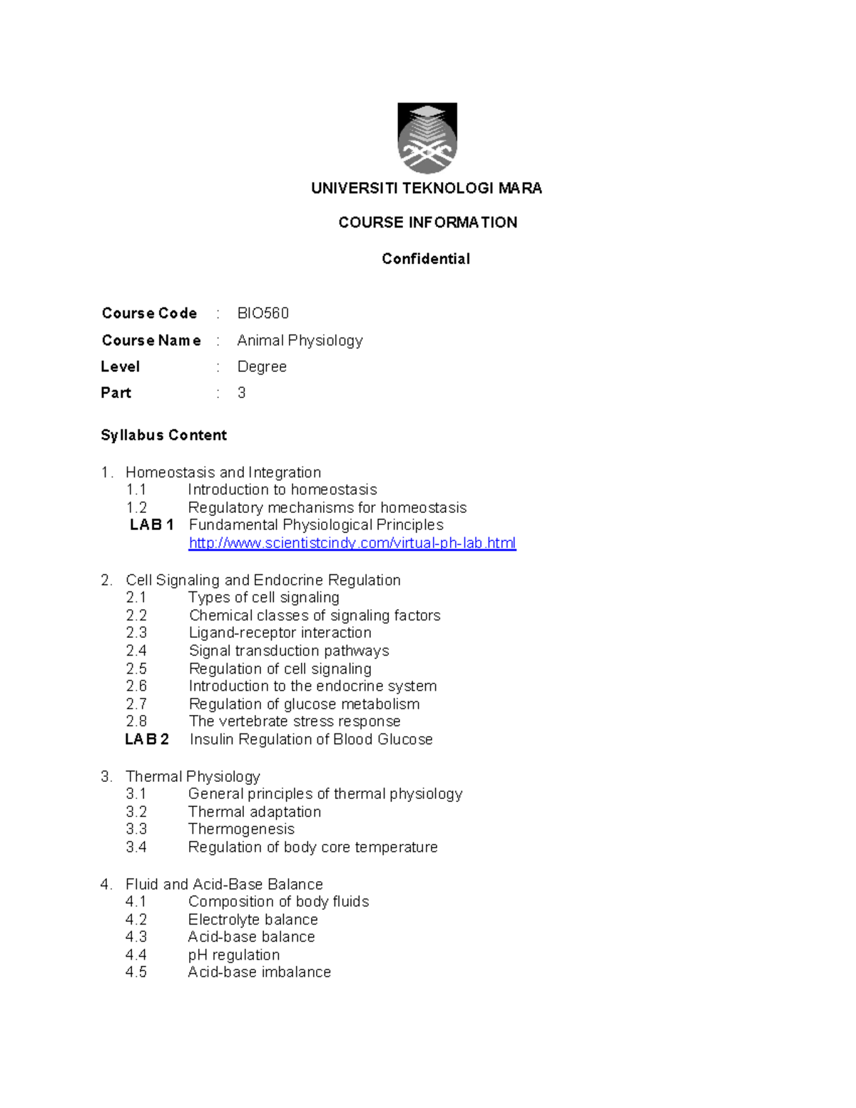 02 Lesson PLAN 20234 BIO560 - UNIVERSITI TEKNOLOGI MARA COURSE ...