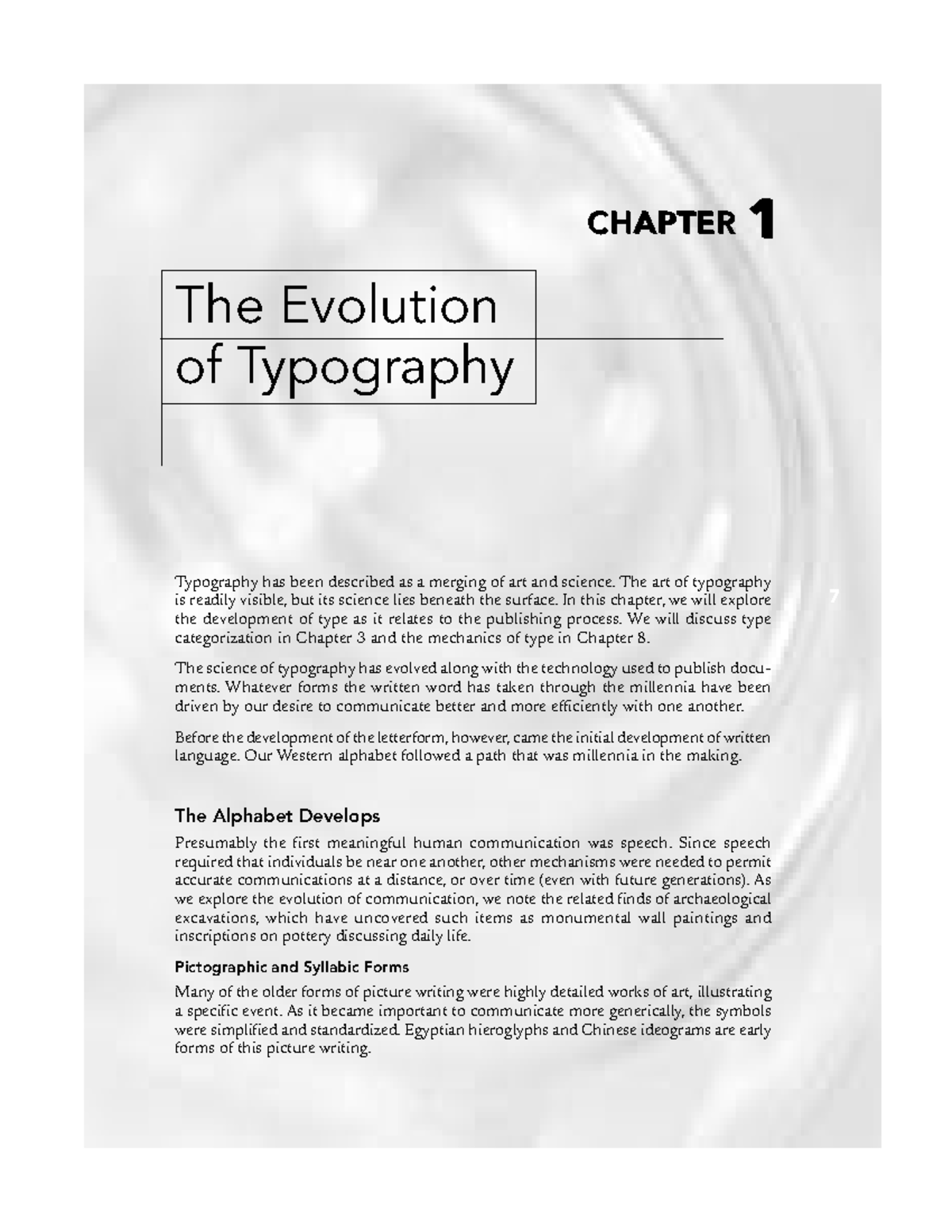 Evolucion - 7 The Evolution of Typography CHAPTER CHAPTER 11 Typography ...