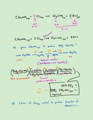 Module 7 Chemical Reactions 1317 - 118g Caz Fe from CCK L 132g CazFz ...