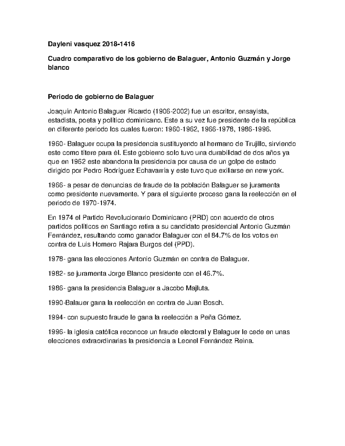 Cuarta republica 1 - unidad - Dayleni vasquez 2018- Cuadro comparativo ...
