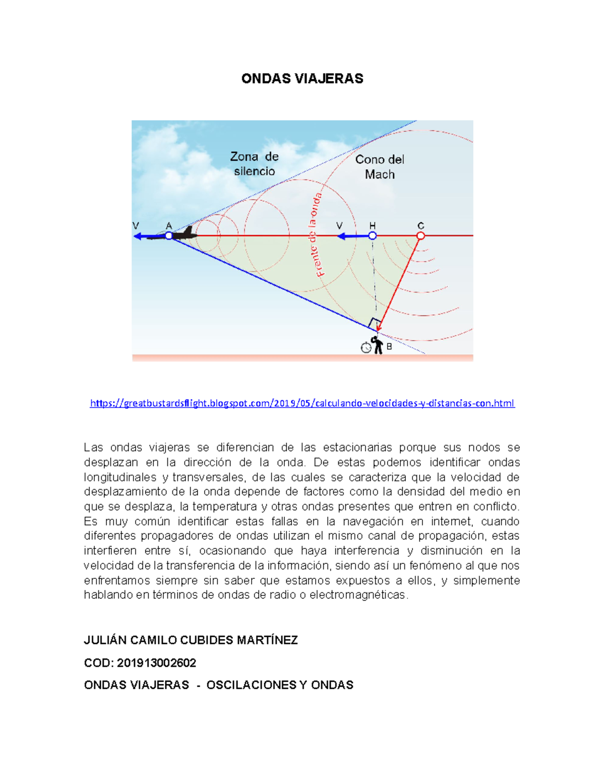 Ondas Viajeras - ACT. Indiv - ONDAS VIAJERAS - Studocu