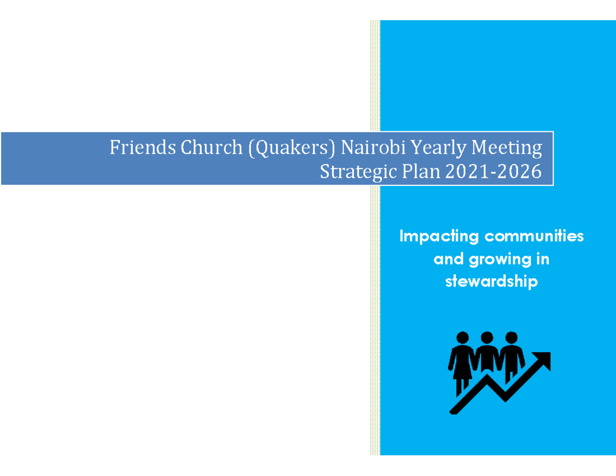 Friends NYM Strategic plan - Friends Church (Quakers) Nairobi Yearly ...