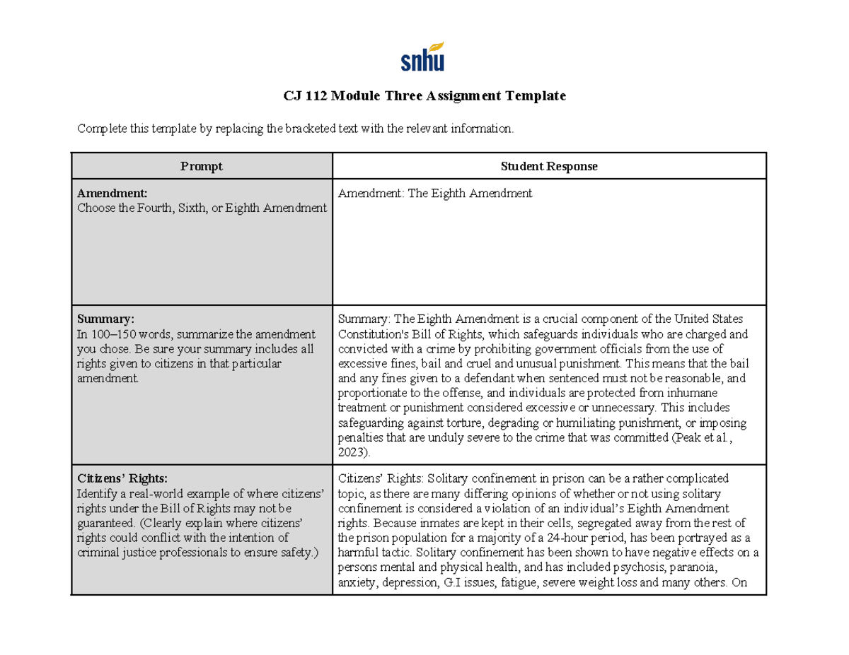 CJ 112 Module Three Assignment Template - CJ 112 Module Three ...