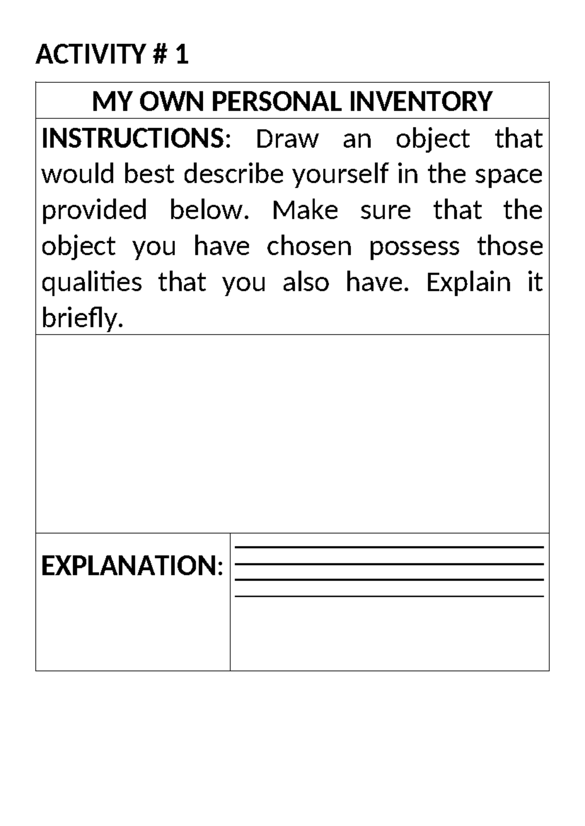 ACT 1 - This activity is talks about your personality. - BS Psychology ...