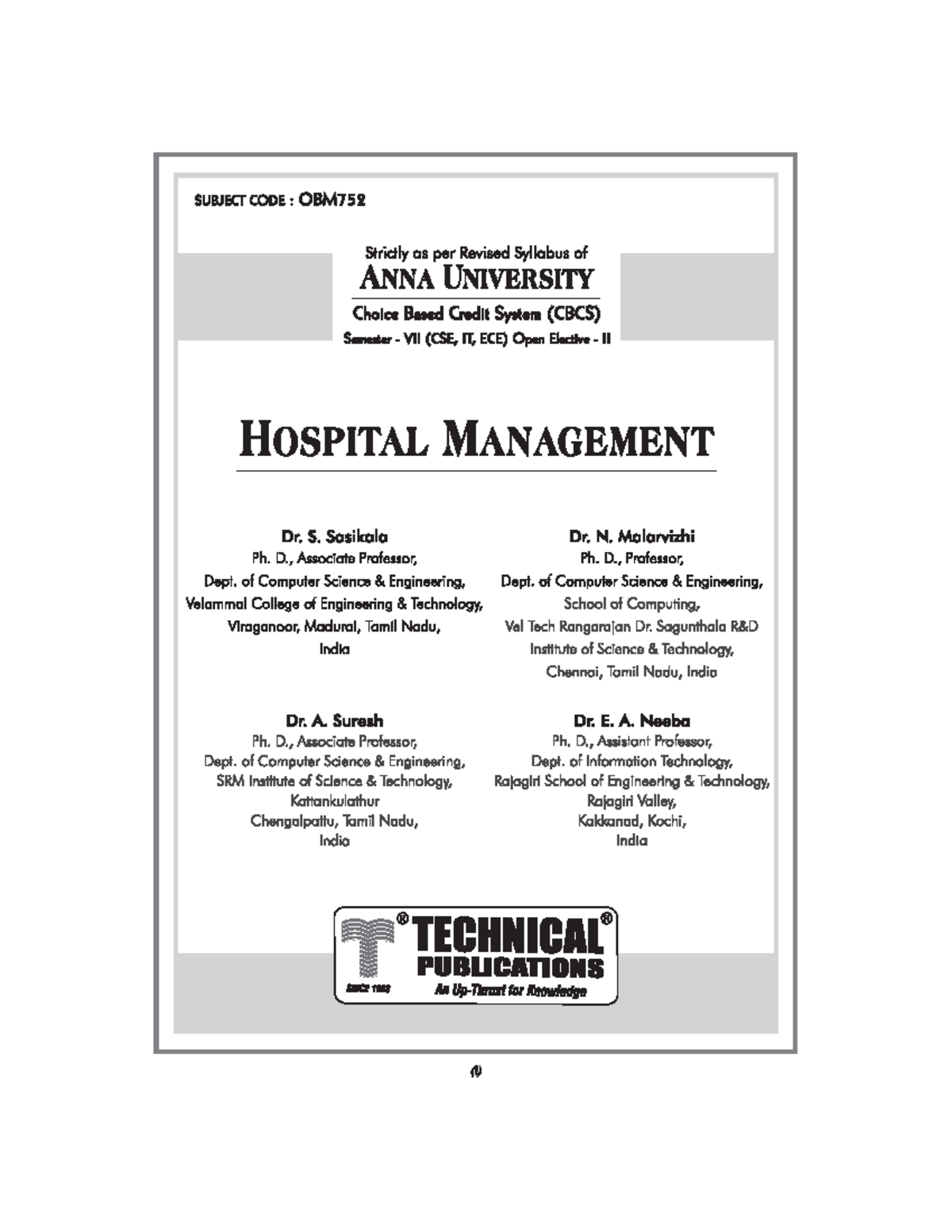 Hosp Managemnet e book - hospital management-ebook - Syllabus Hospital ...