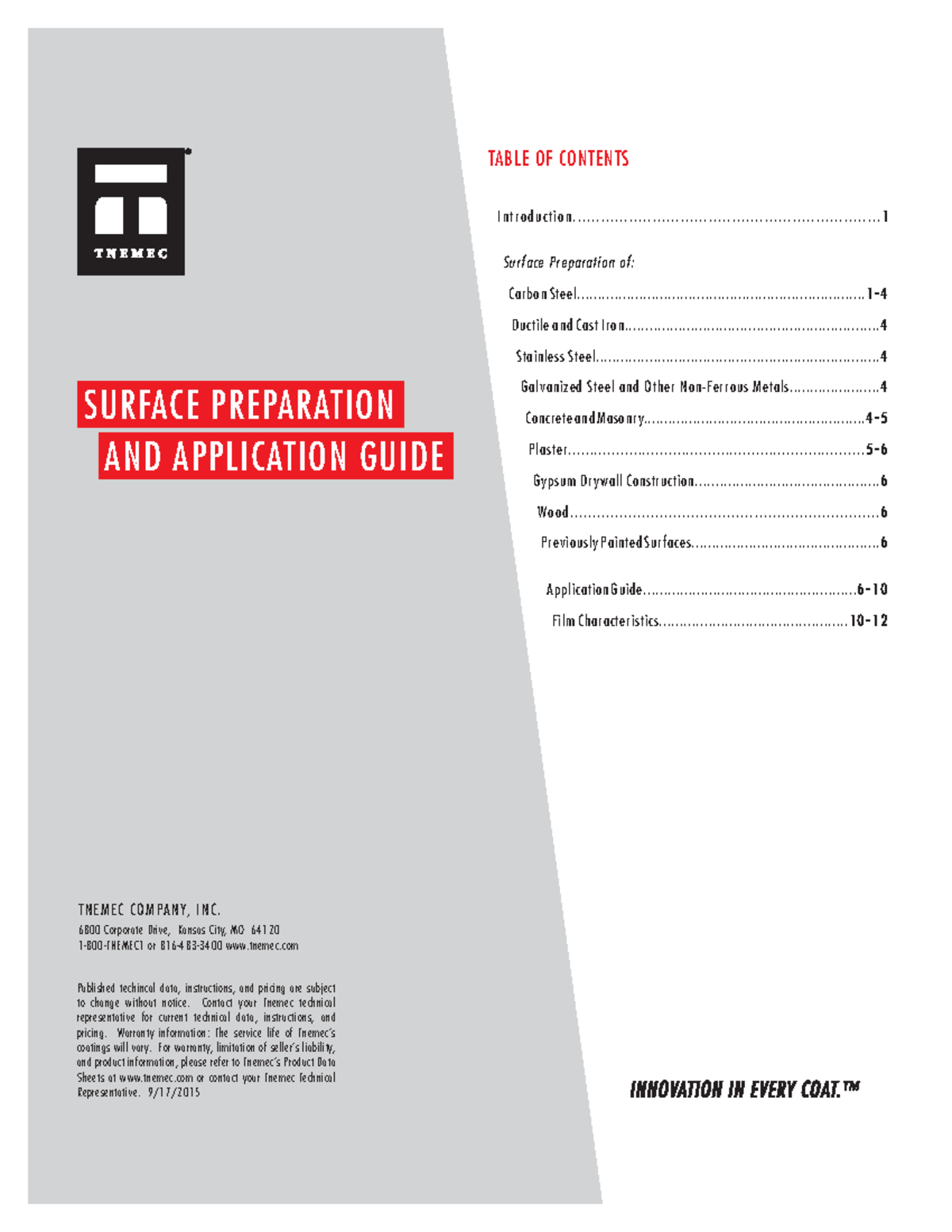APP Guide General Surface Prep Guide - Published techincal data ...